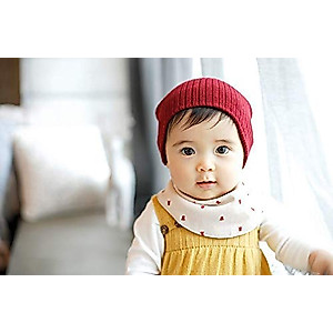 BOMPOW 4Pack Baby Beanie Hats Cozy Hat Infant Toddler Baby Beanies for Boys Girls Baby Winter Hats Gift