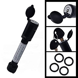 Dewkou Pack-1 Trailer Hitch Lock Kit, Trailer Hitch Locking Pin, Trailer Lock 5/8" Pin Diameter, Fits Most 2" Receivers (Black #3.54In)