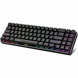 HAVIT KB512L 60% Gaming Mechanical Keyboard with 71-Key, LED Backlit, Detachable USB Type-C Cable UK Layout (QWERTY)