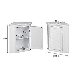 Teamson Home Glancy Detachable Bathroom Cabinet, White