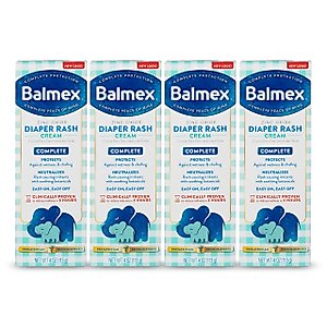 Balmex Diaper Rash Cream, 4 Count (Packaging May Vary)