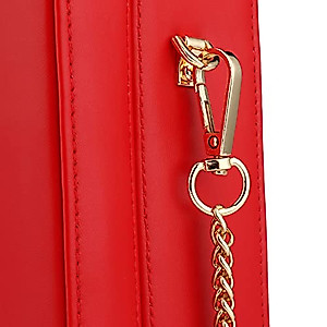 Box Bag Crossbody Bag for Women Top Handle Tote Shoulder Satchel Bag Handbags Clutch Purses (Red)