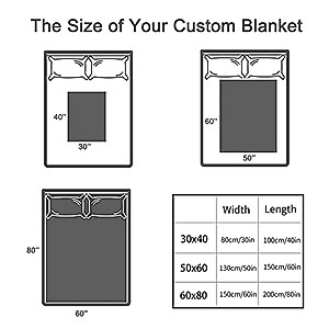 LUHAH Best Sister Ever Blanket, Customized Blanket with Picture, Personalized Throw Blanket for Sofa, Couch, Bed, 30x40 Inches