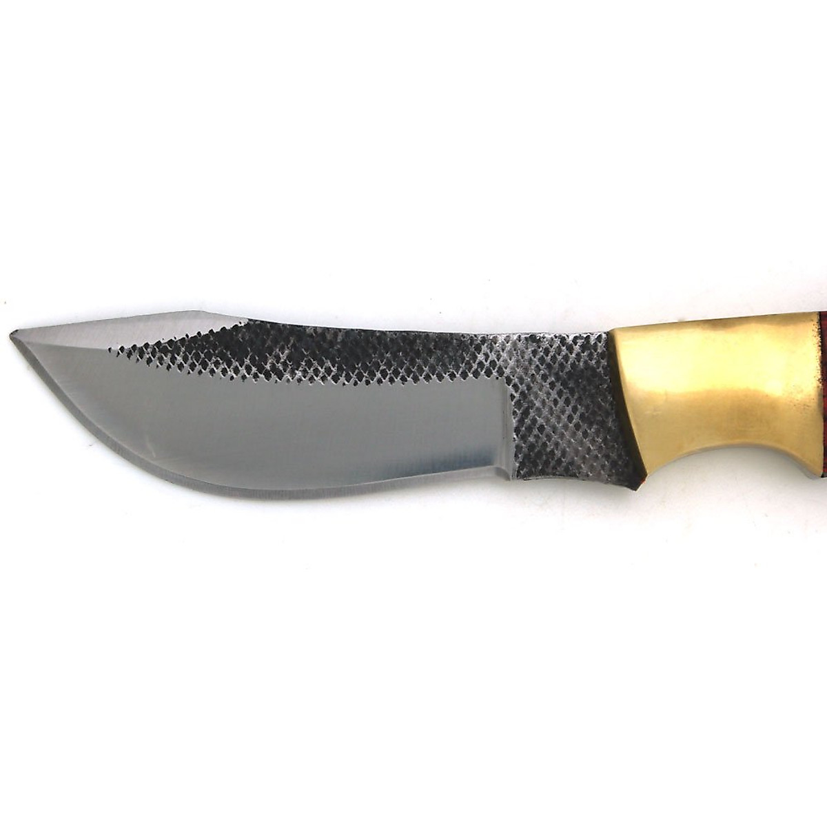 Wild Turkey Handmade Full Tang Real File Hunting Knife w/Leather Sheath Outdoors Hunting Camping Fishing Outdoors (SM-25)