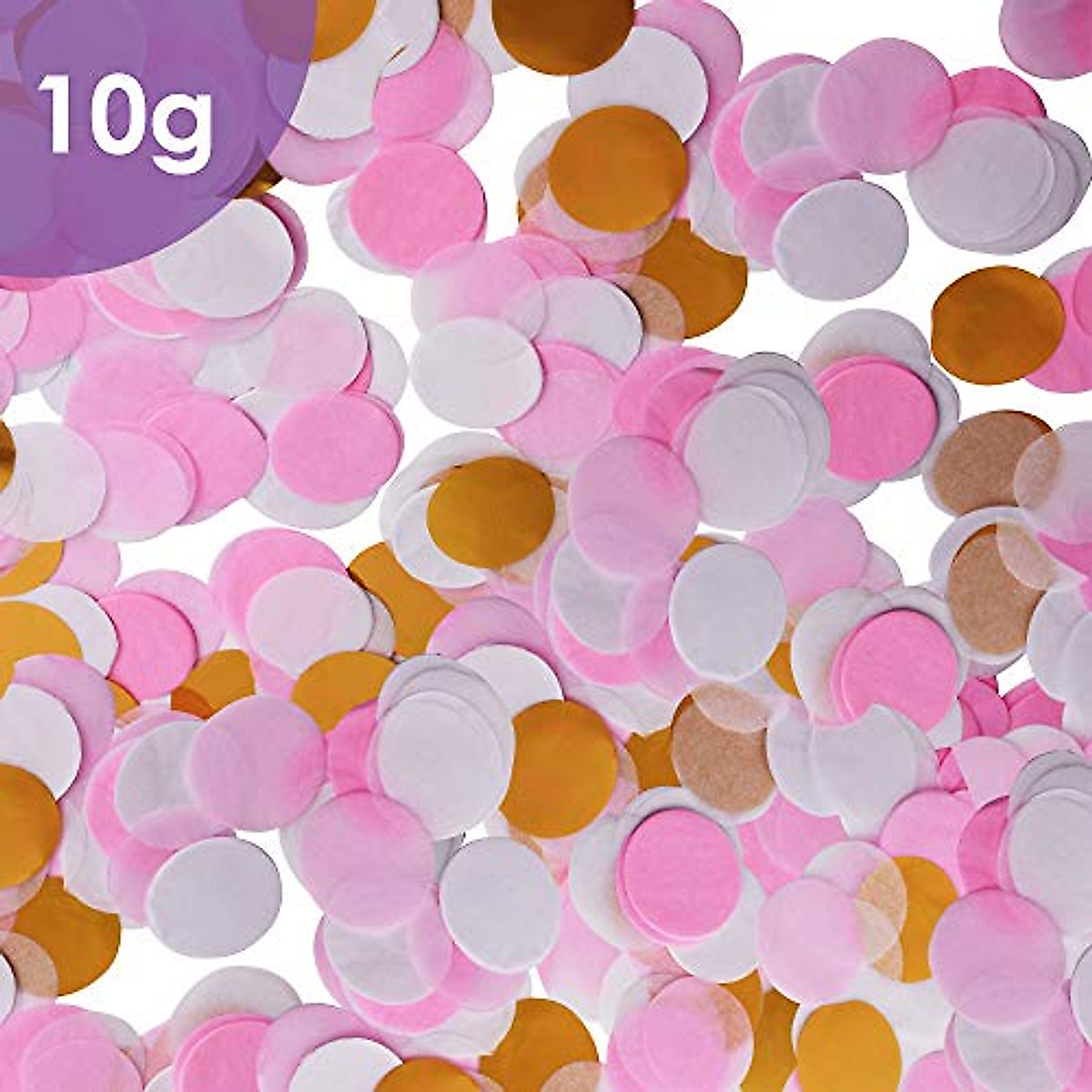 MerryNine Sparkly 40PCS Gold Pink Tassel Garland and 15PCS Paper Pennant Banner Triangle Flags Bunting and 10g Gold Paper Confetti