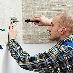 HYBRO Rechargeable Cordless 3.6V Screwdriver Set, Electric and Manual Battery Powered Professional and Home Improvement Tool-2N.m to 10N.m Torque, Double-End Bit,USB Charge,LED Light - H200Q (Black)