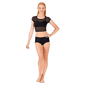 Body Wrappers Jazz Cut Dance Briefs (BWP289) White, S