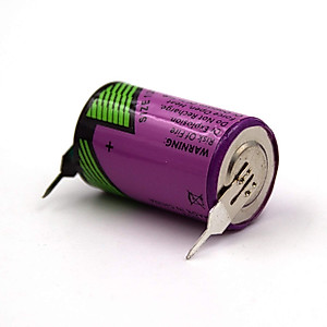 elxjar (2-Pack) TL-5902/T (T Terminal) 3.6V 1/2AA Battery Replacement for Tadiran TL-5902/T T Termina Lithium Thionyl Chloride Battery