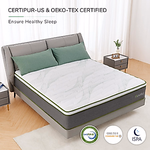 Novilla Full Size Mattress, 10 Inch Hybrid Mattress in a Box with Individually Wrapped Pocket Coils & Memory Foam, Supportive & Pressure Relief, Breathable Mattresses Full,Medium Firm, vigour