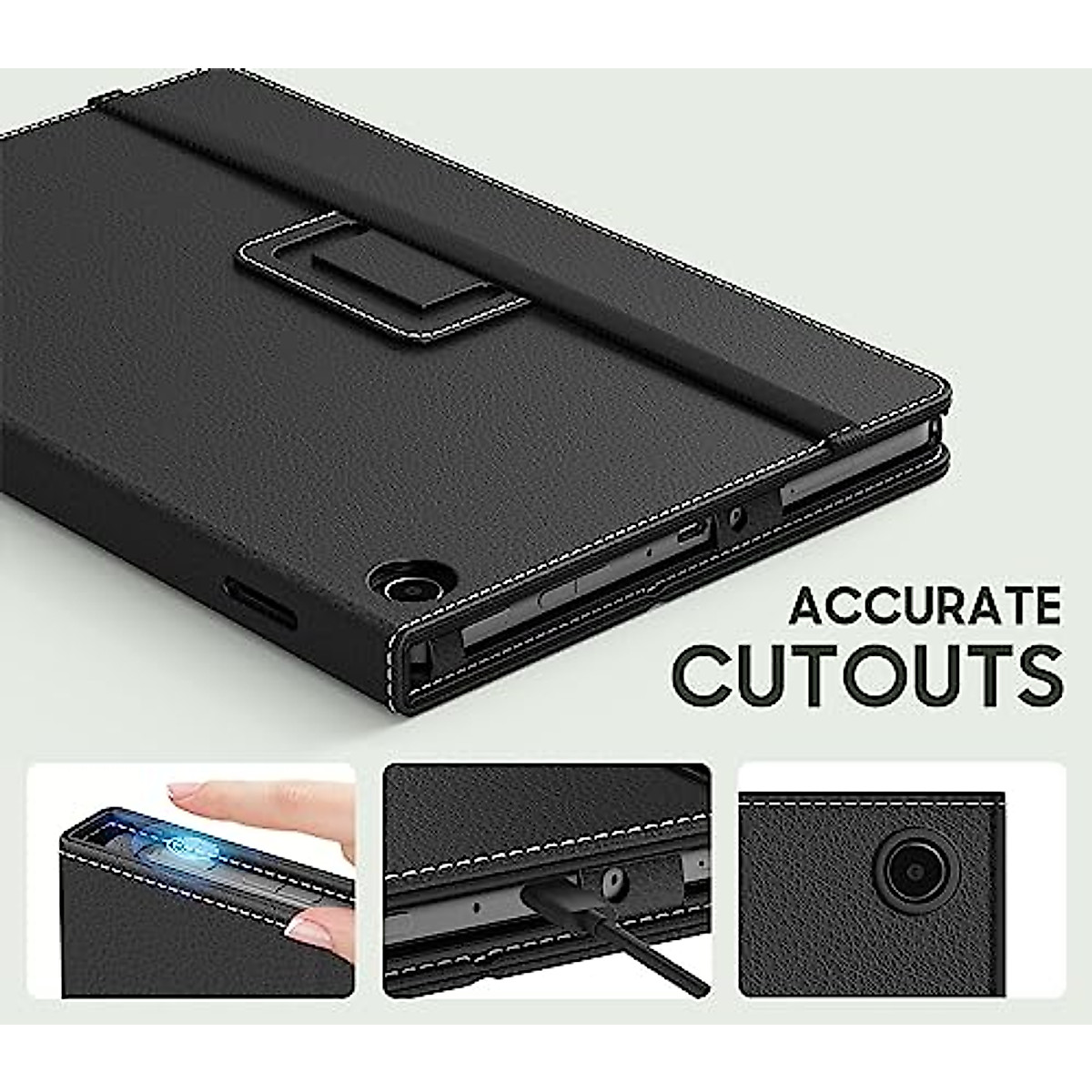 MoKo for Amazon Kindle Fire Max 11 Case (13th Generation, 2023 Release) 11" - Slim Folding Stand Cover Case for Fire 11 Tablet with Auto Wake/Sleep, Black