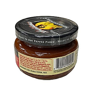 Ghost Pepper - Louisiana Pepper Exchange - Fresh Pepper Replacement (Ghost Pepper Puree) 1 Jar - Plant-Based, Gluten-Free, Simple Ingredients. Super hot chili pepper, great for hot wings, add to BBQ Sauce, Bloody Mary