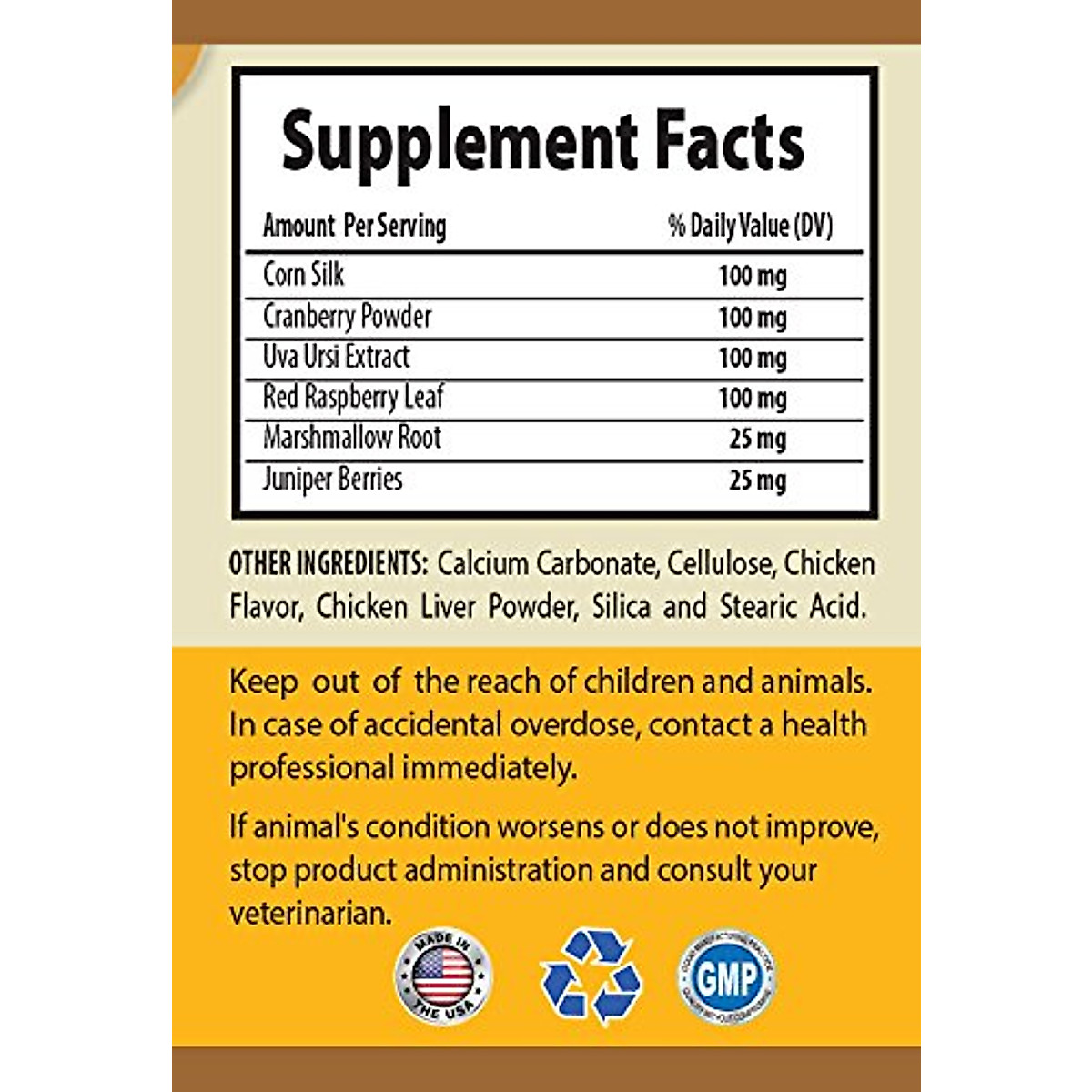 Bladder Support for Dogs - Dogs Urinary Tract Support - Maintain Health Function - CHEWABLE - uva Ursi for Dogs - - dog supplements & vitamins - dog vitamins and multivitamins - 90 Treats (1 Bottle)