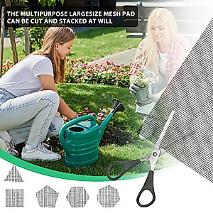 Flower Pot Hole Mesh Pad 5PCS 11.8 X 7.8 Inch Plastic Mesh Screen DIY Drainage Netting Pot Bottom Grid Mat Plant Drainage Screen Mesh Bonsai Mesh Keep Soil from Flowing Away
