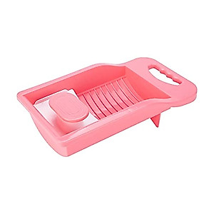 Washboard for Laundry, Personal Underwear Sock Washing Board Plastic Mini Hand Washing Machine for Hand Washing Diaper Clothes and Small Items