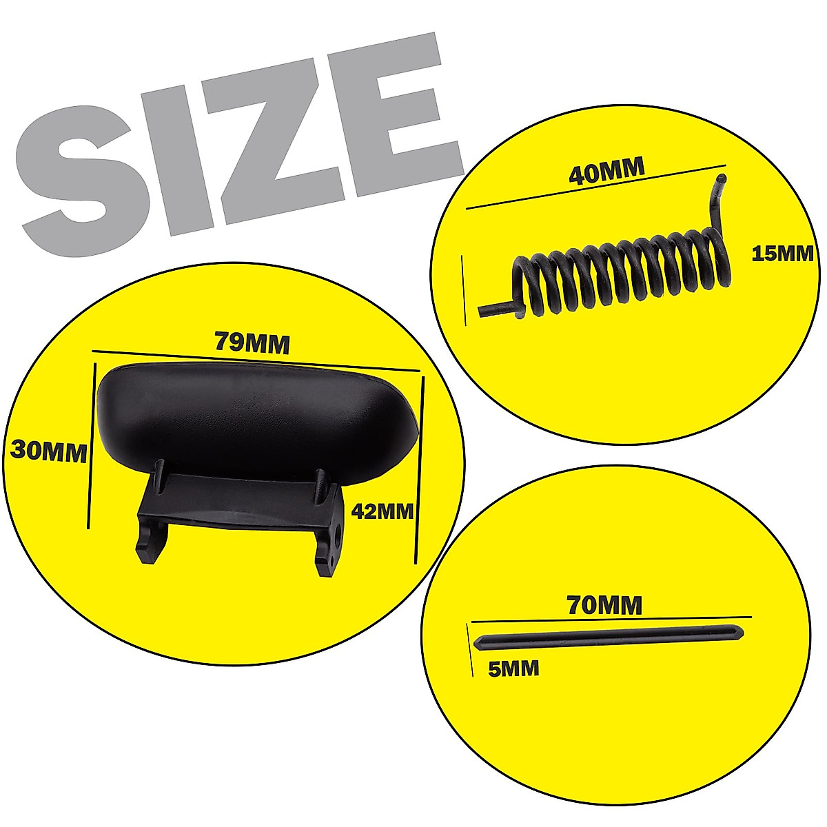 Kauklibna Armrest Cover Lid Lock Center Console Latch with Mounting Rod and Spring Compatible with Honda Civic for 2006-2011 Replace 83451-SNA-A01ZA Honda Civic Accessories