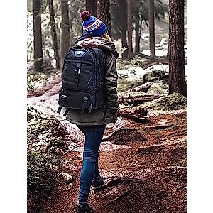 EYAMU Men's travel laptop backpack, Extra large 60L laptop backpack,College Backpack,Large capacity men's backpacks,Fits 17 Inch Computer, USB charging port,Expandable capacity