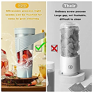 Portable blender for shakes and smoothies,Personal blender, 20000r/m, 16 oz Traveling Fruit Veggie Juicer Cup With 7 Blades, Portable Blender USB Rechargeable