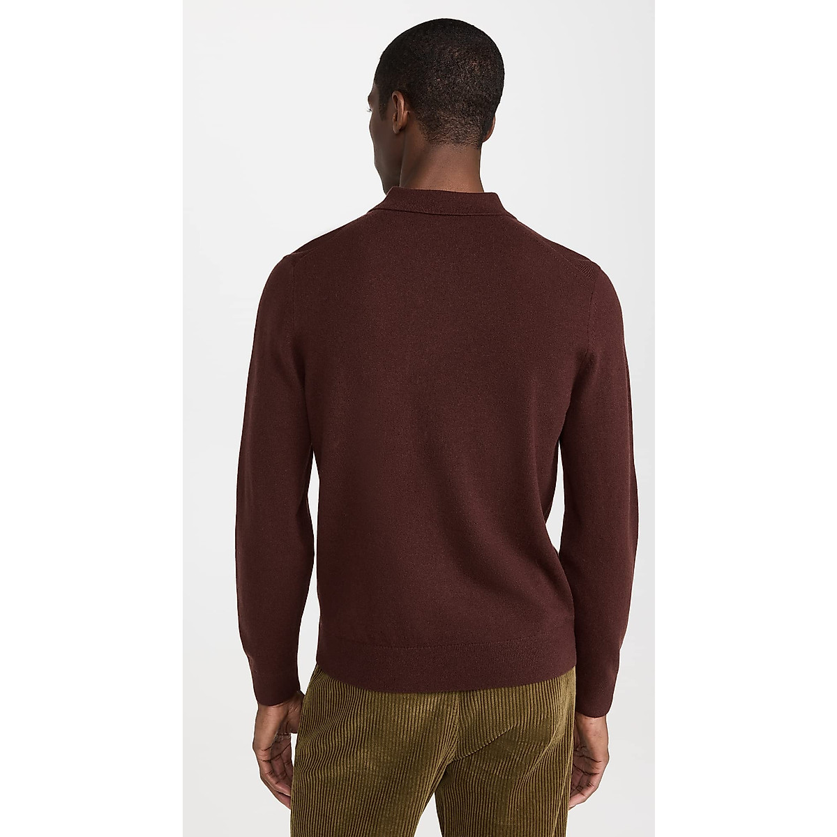 Theory Men's Toby Polo J Montana, Chocolate, Brown, M