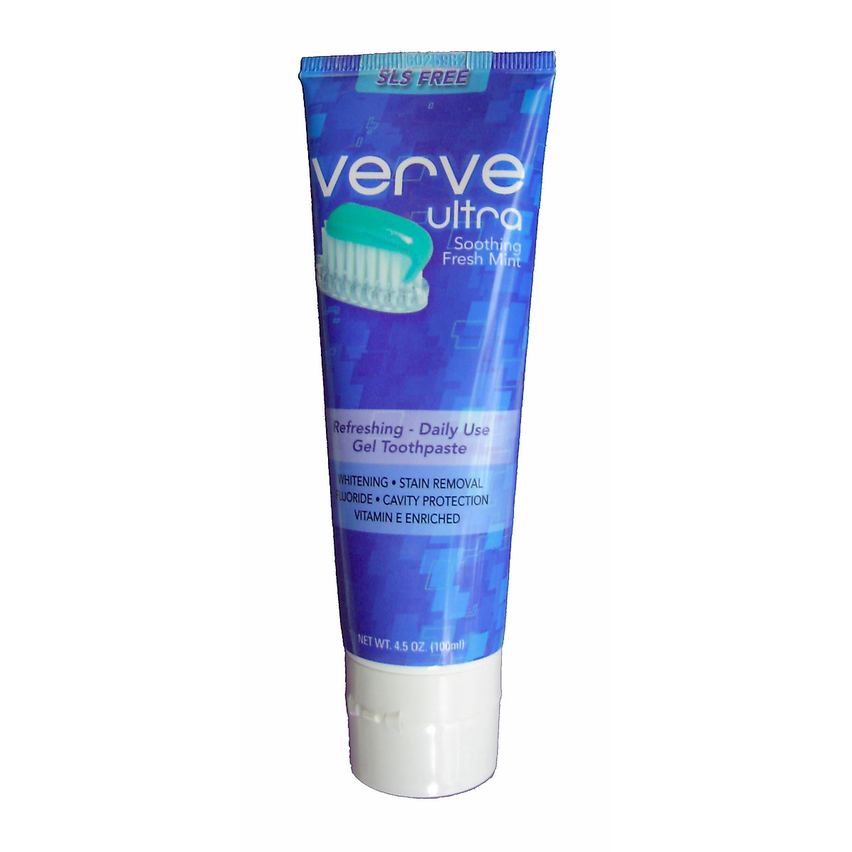 Verve Ultra SLS-Free Toothpaste with Fluoride, 4.5 oz. (Pack of 4)