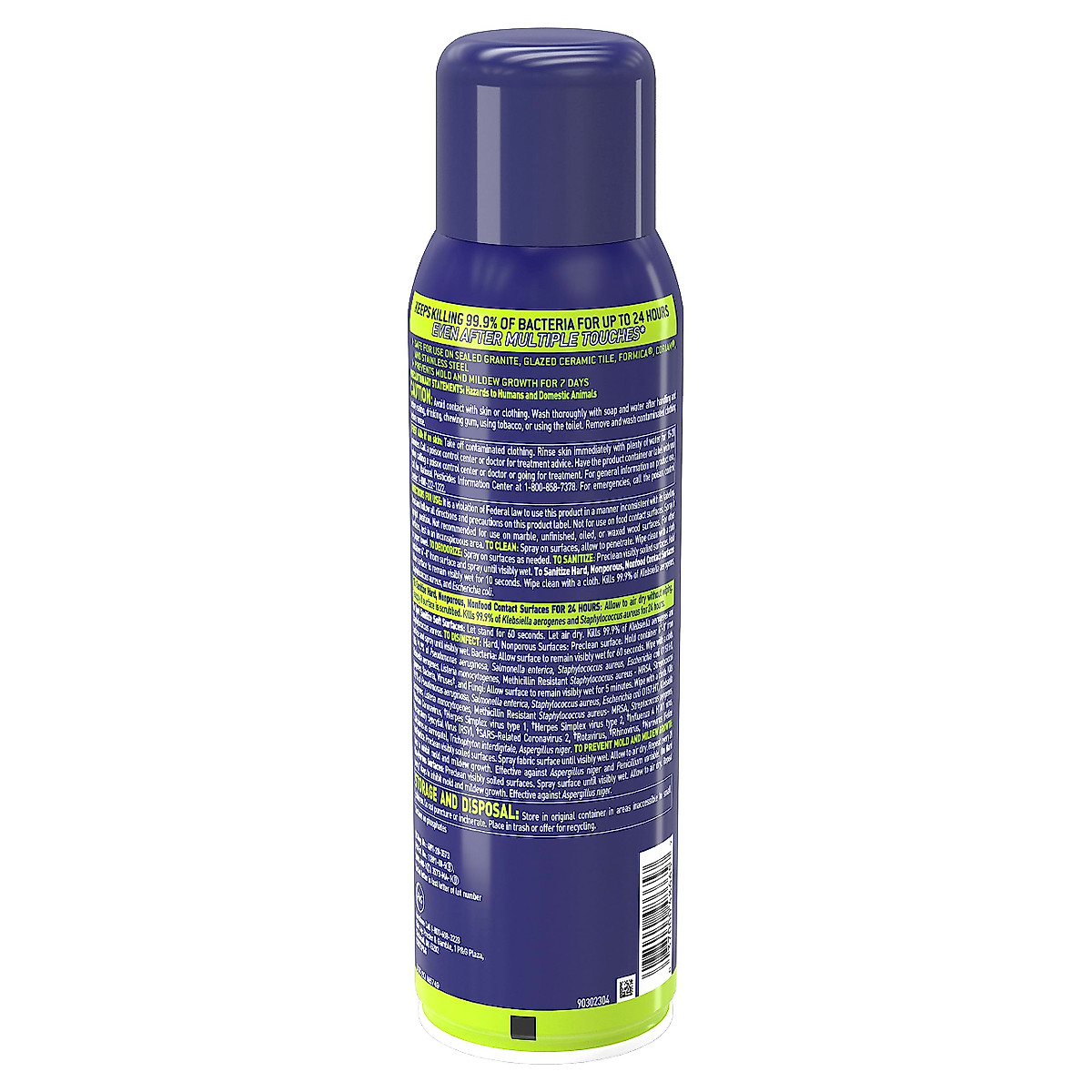 Microban 24 Hour Disinfectant Sanitizing Spray, Fresh Scent, 15oz