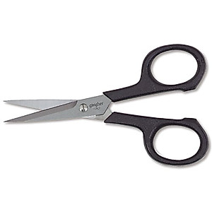 Gingher 01-005102 Lightweight Embroidery Scissors, 4-Inch , Black