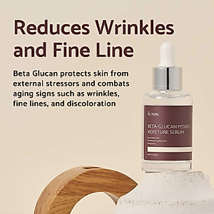 IUNIK Beta-Glucan Power Deep Moisture Vegan Serum 400,000 ppm Intense Hydration Mushroom Yeast Extracts Naturally-derived - Dry Mature Sagging Sensitive Skin Cell Regenerating Lifting Korean Skincare