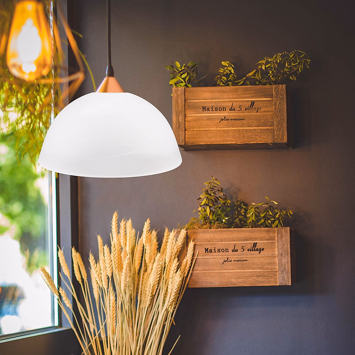 Abaodam 2pcs frosted glass lampshade Chandelier Lamp Shades globe chandelier ceiling lamp shade glass light covers wall LED Pendant Lamp Shade lamp shade white wall lamp shade indoor