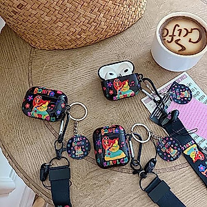 Manana s-era Bonito Soft TPU Airpod 1/2 Cases,K-arol G Manana S-era Bonito Lanyard Keychain,for Fashion for Women Girl Airpod 1/2