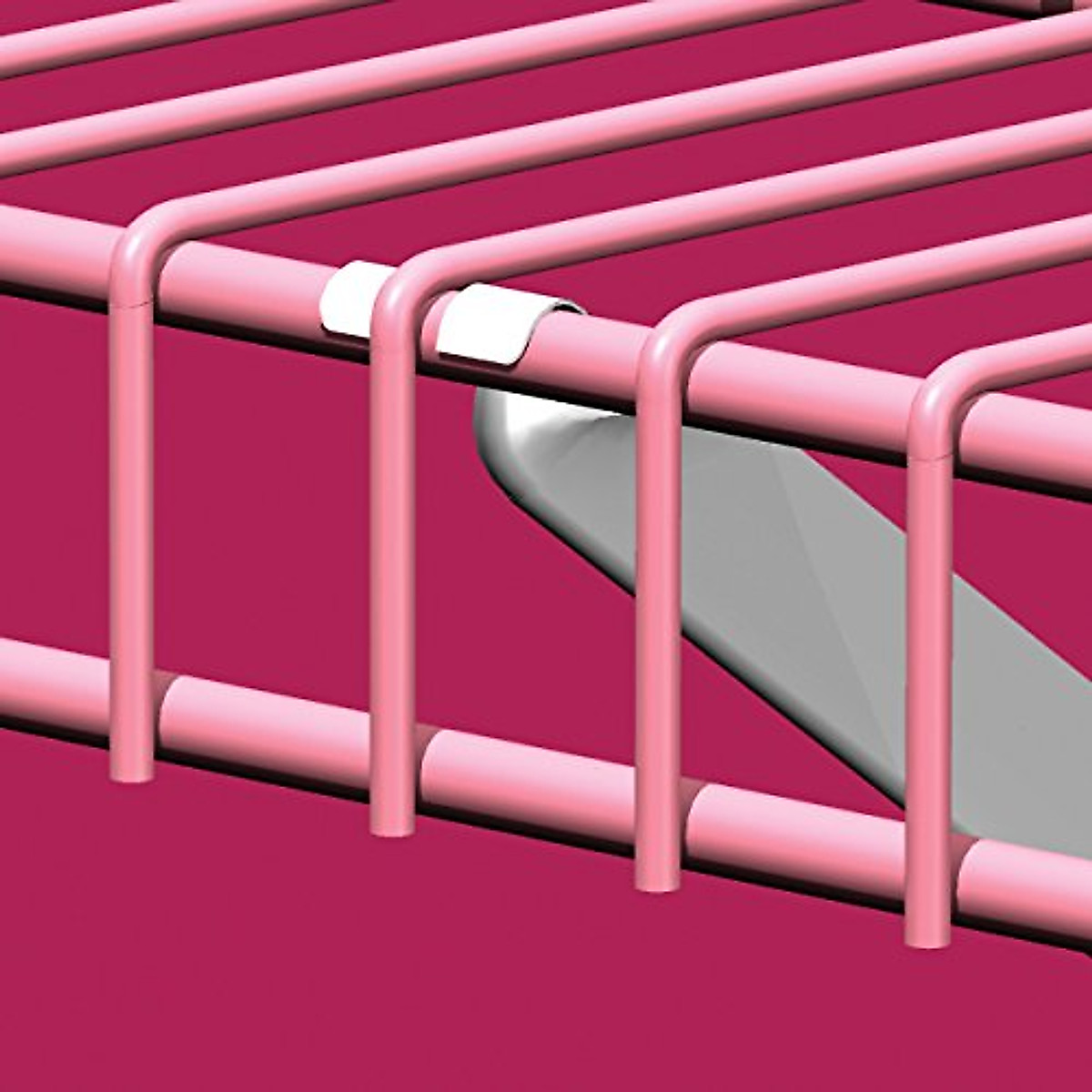 ClosetMaid Wire Shelving Support Brackets for 16 in. Deep Shelves, with Anchors & Pins for Installation, White, 12 Count (Pack of 1)