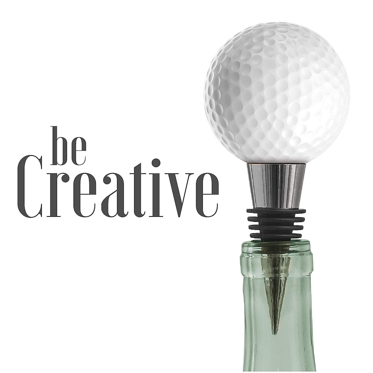 Classic Chrome Style Bottle Stopper with 3/8” x 16 tpi Threaded Post For Attaching Hand Made or Lathe Turned Handles … (5 Chrome Stoppers)