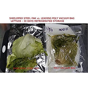 Mylar Vacuum Seal 8"x16' or 11"x16' Rolls | SteelPak Textured/Embossed Vacuum/Heat Seal Rolls to Create Custom-Sized Vacuum Sealer Bags (3, 11"x16')