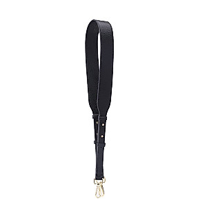Wide Adjustable Purse Strap Replacement Crossbody Handbag Stripe Adjustable Leather Crossbody Straps Replacement - Width 1.5“, Length 28”-49” (Black B)