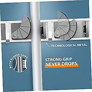 Cabilock Wall Mounted Holder Alumimum Mop Rack Household Metal Abs Wall Mounted Organizer