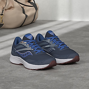 Saucony Women's Cohesion 15 Running Shoe, Navy, 8.5 M US