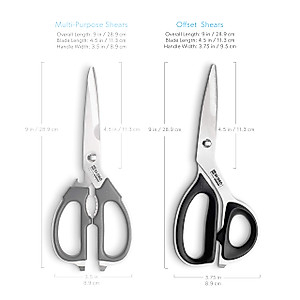DI ORO Kitchen Scissors Heavy Duty Dishwasher Safe - Kitchen Scissors for Food, Meat, & Poultry - Stainless Steel Kitchen Shears that Come Apart - Professional & Sharp Multipurpose Cooking Scissors