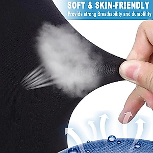 Bacophy 2 Pairs Zipper Compression Calf Socks 15-20 mmHg Open Toe Women Men