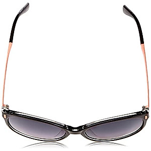 TAHARI womens Th657 UV Protective Cat Eye Women s Sunglasses Wear Year Round Elegant Gifts for Women 60 mm, Black, mm US