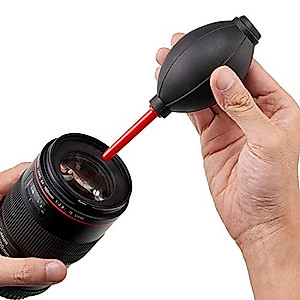 Camera Cleaning Kit with Camera Cleaning Pen Brush, Air Blaster Blower and Lens Brush Blower Brush Dust Cleaner for Lens, Camera, SLR, Telescope, Magnifying Glass, Phone