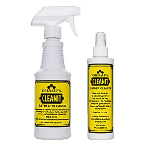 Obenauf's Cleanit Leather Cleaner - Natural Plant Oil Leather Cleaner for Boots, Furniture and Car Interior - Safe and Gentle Non-Detergent Oil Liquid Soap - Ready-to-use 8oz Spray Bottle