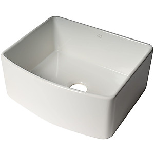 ALFI brand ABFC2420-W Kitchen Sink, White