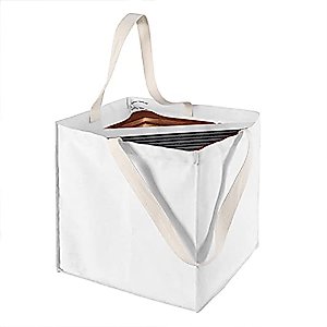 Clothes Hanger Organizer Holder for Space Saving, Fresheracc Hanger Triangle Storage Bag with Handles for Closet Tidier Laundry Rooms Wardrobe Drying Rack(Square)