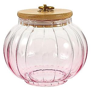 SHOWERORO Glass Storage Jar Tea Kettle Glass Clear Container Candy Jars with Lids Galss Canister Dry Fruit Container Coffee Bean Storage Food Jar Household Dried Food Jar Glass Candy Jar Jam