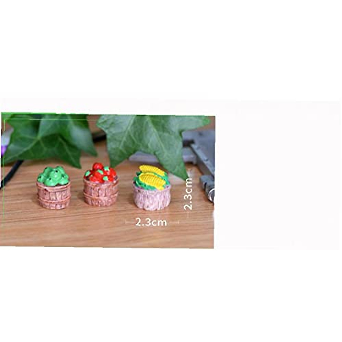 Strawberry Corn Fruit Resin Fairy Garden Craft Decorationterrarium Miniatures 3pcs