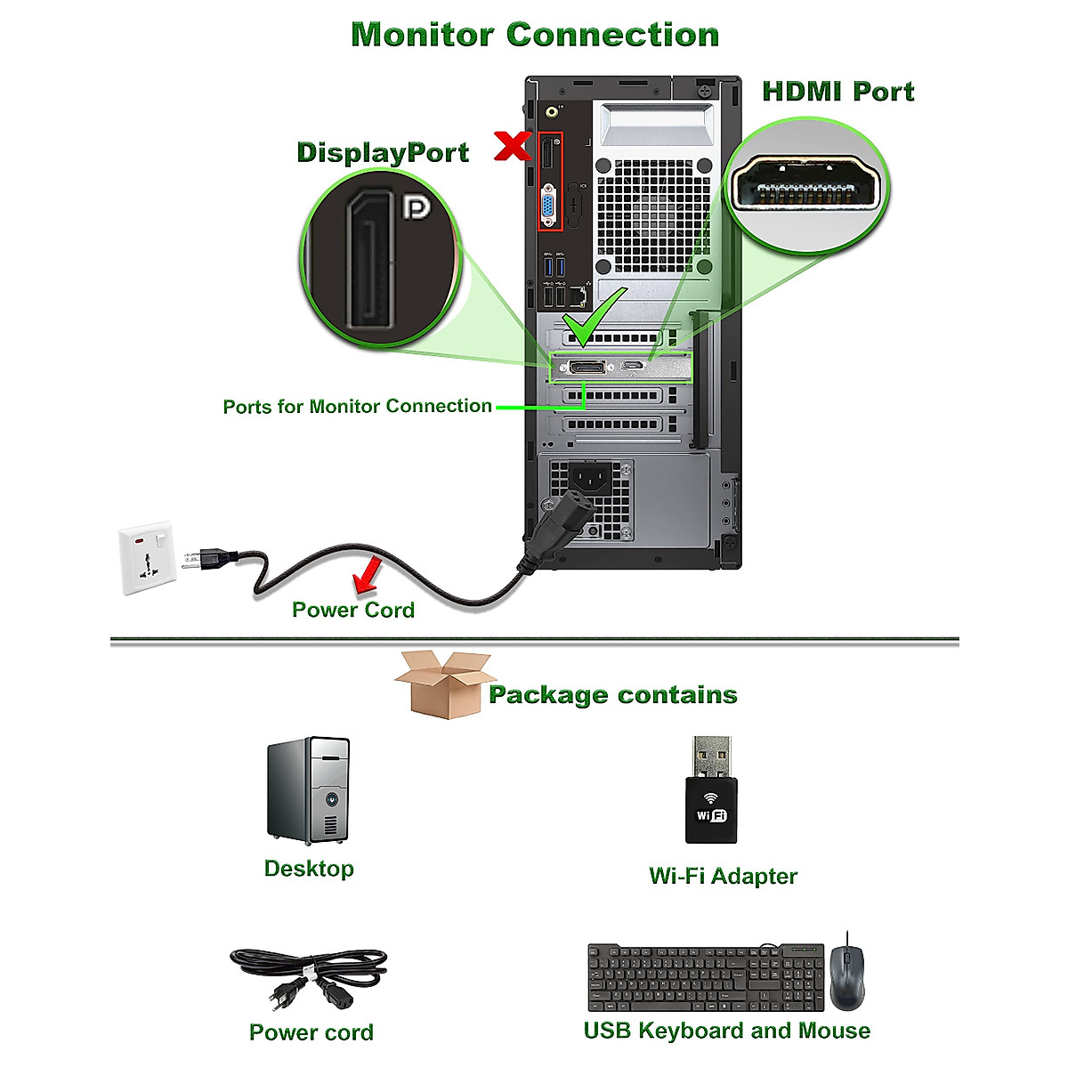 HP Tower Computer Gaming PC [ Intel Core i7 Processor, 16GB Ram, 128GB SSD, 2TB Hard Drive, HDMI, Wireless WiFi] AMD Radeon RX 550 4GB, Windows 10 (Renewed)