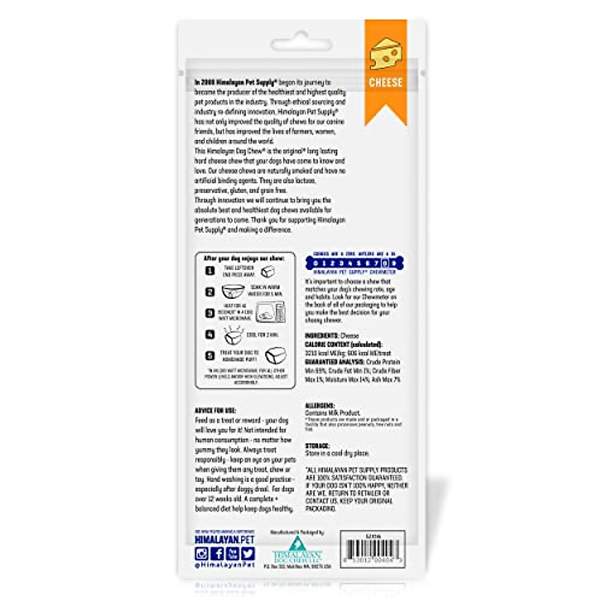 Himalayan Dog Chew for Big Dogs - Long Lasting, Stain Free, Protein Rich, Low Odor - 100% Natural, Healthy & Safe - No Lactose, Gluten Or Grains - XX Large - for Dogs 75 Lbs & Larger