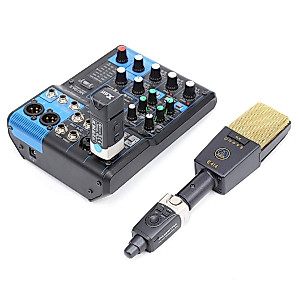 Xvive U3C Microphone Wireless Microphone XLR Transmitter and Receiver System, Audio Mixer, PA System, Microphone System for a Wide Range of Applications Bundled with HogoR Guitar Picks