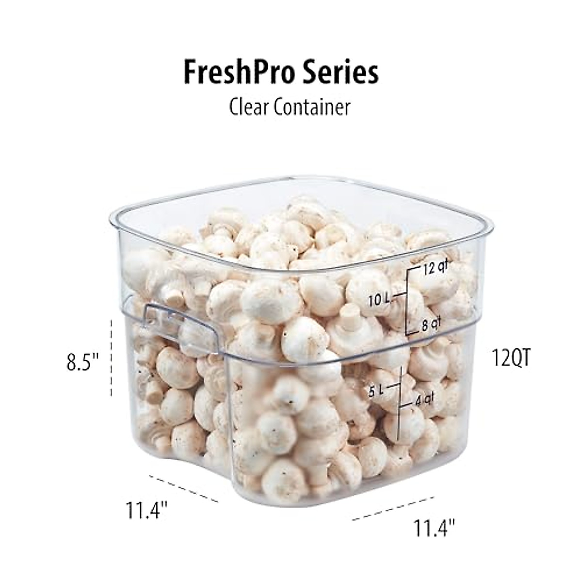 Cambro FreshPro Clear Food Container 12QT
