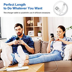 iPhone Charger and Wall Plug, [Apple MFi Certified] 2Pack 6ft Lightning Cable Cord with Fast Dual Port USB Charging Adapter Block Box for iPhone 14/13 Pro/12 Mini/11/XR/X/XS Max/8/7/6S Plus/SE/5C/iPad