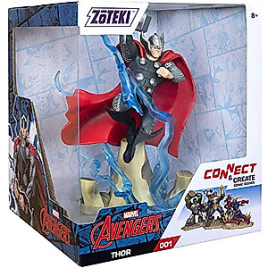 Zoteki Avengers Series 1-4” Thor Collectible - Inspired by ‘Infinity’ - Collect Them All: Fan Favorite Characters Iron Man, Hulk, Captain America, Captain Marvel, Thanos, Mystery Chase Variant