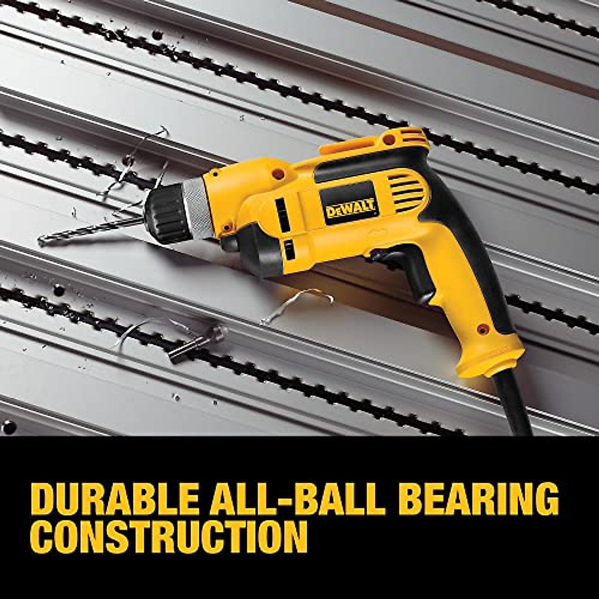 DEWALT Corded Drill, 7.0-Amp, 3/8-Inch, Pistol Grip (DWD110K)
